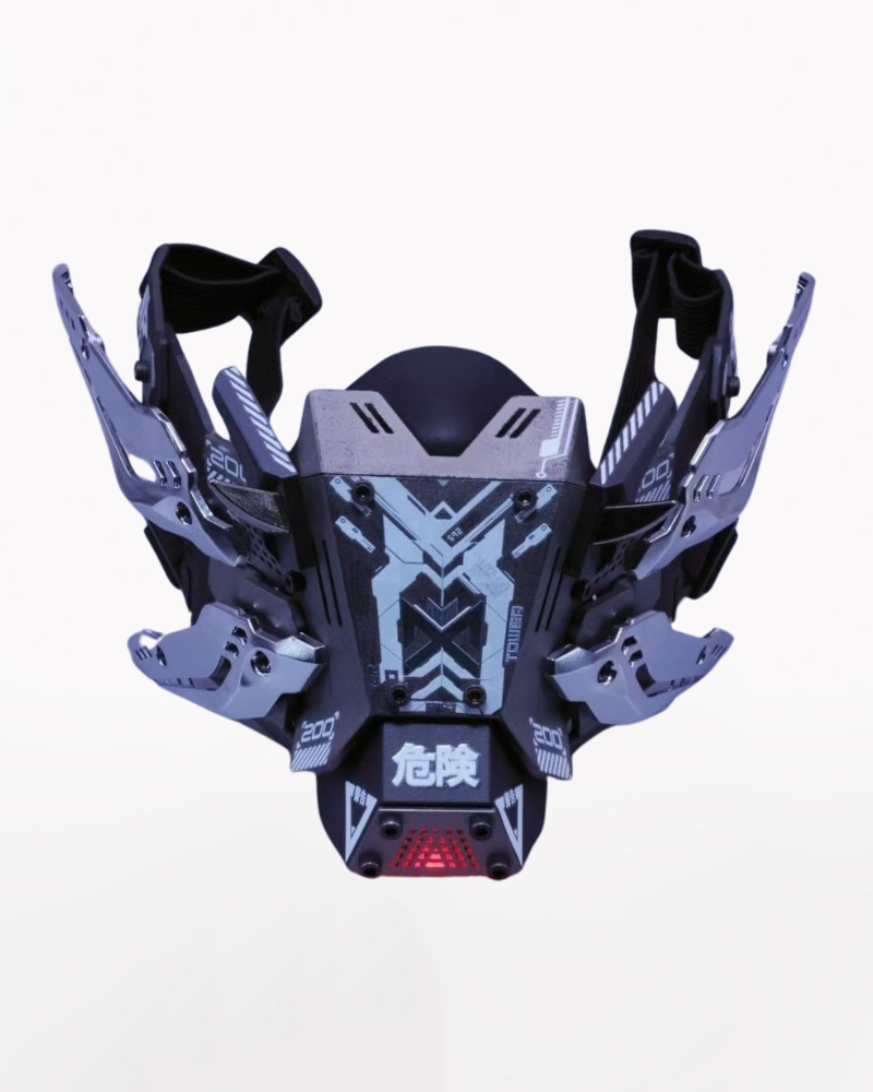 Cyberpunk Commander Mech Half Face Mask – Rabock