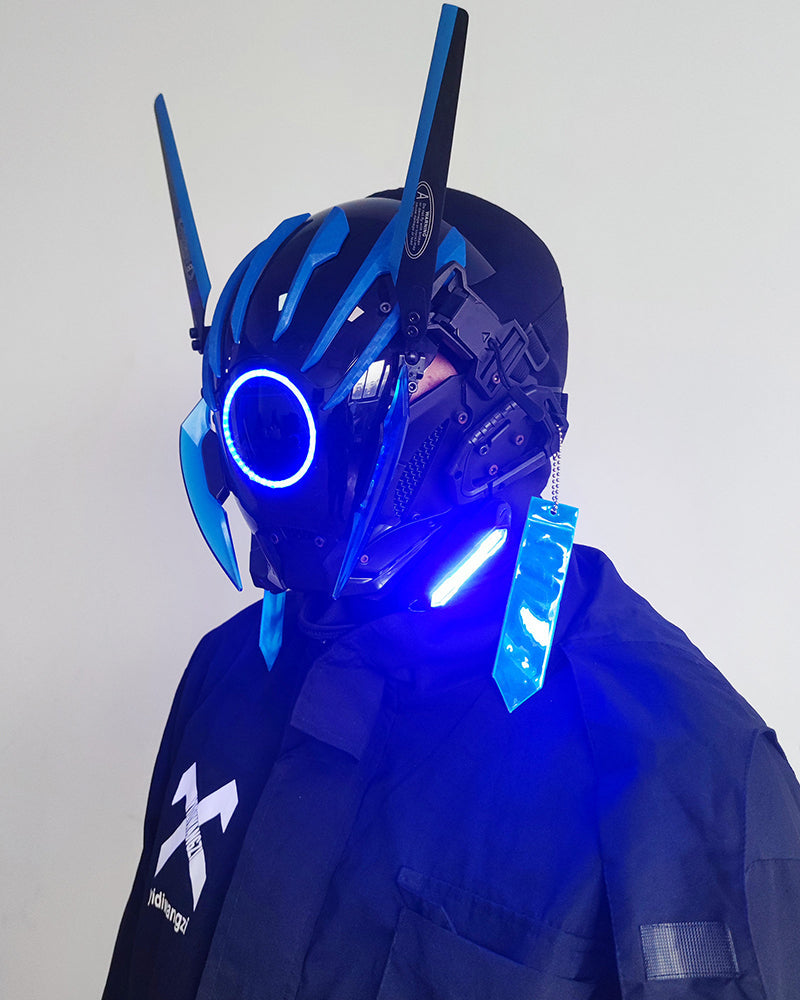 Cyberpunk Futuristic Wing Led Helmet Mask – Rabock