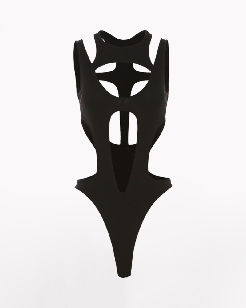 Black Cut-out Bodysuit – Rabock